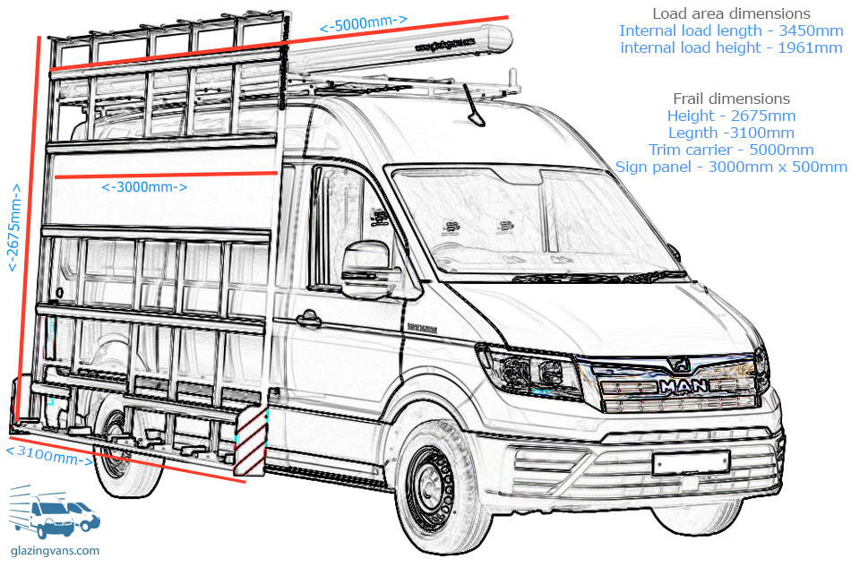 New MAN TGE Glazing Van